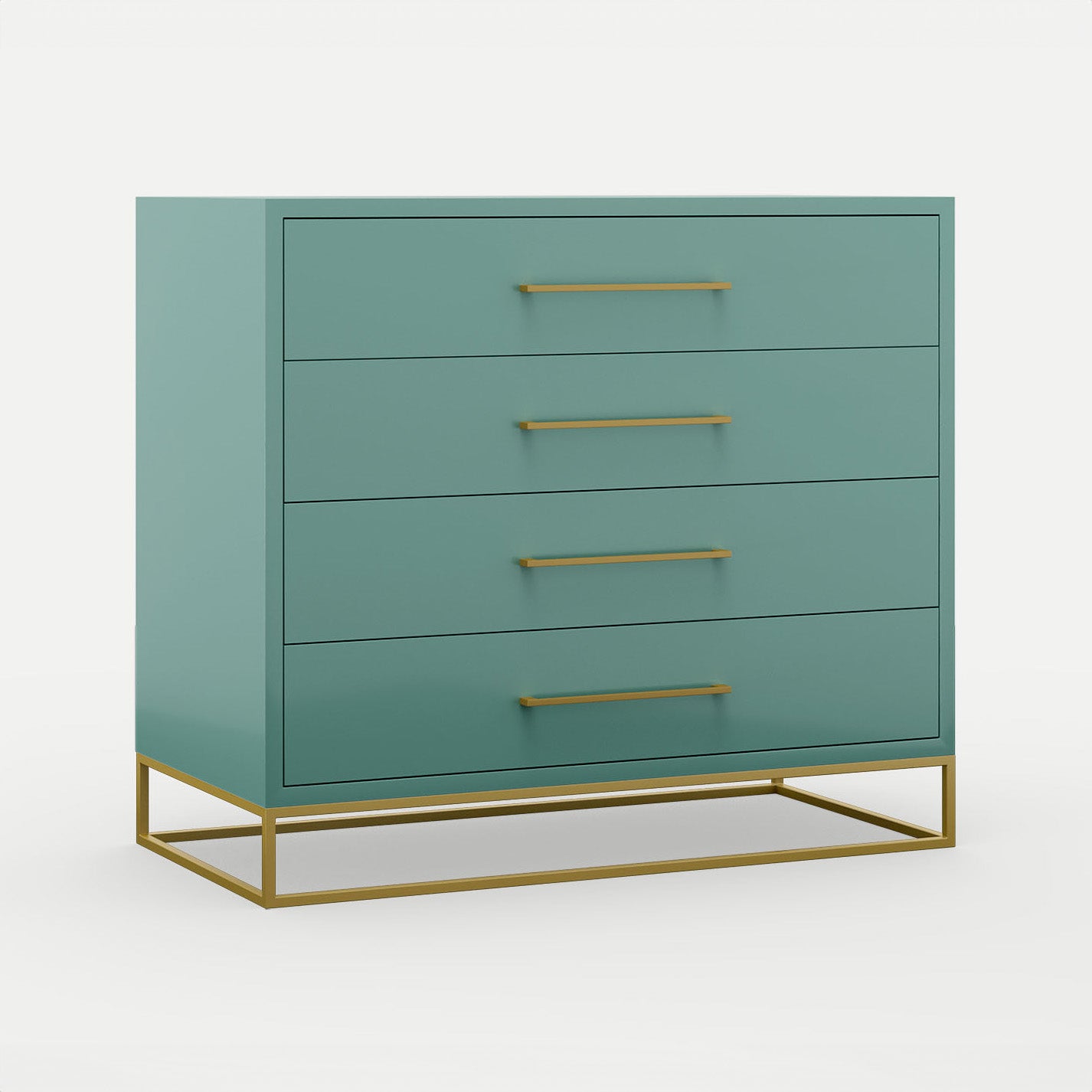 4 Drawer Server Lilo Satin Turquoise – Furniturespot